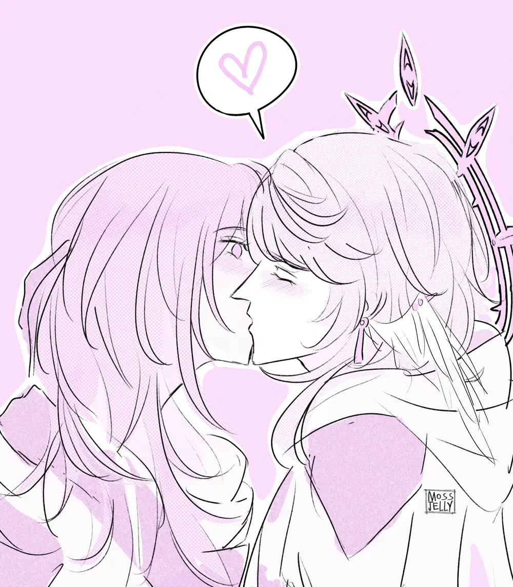 how to draw anime characters kissing