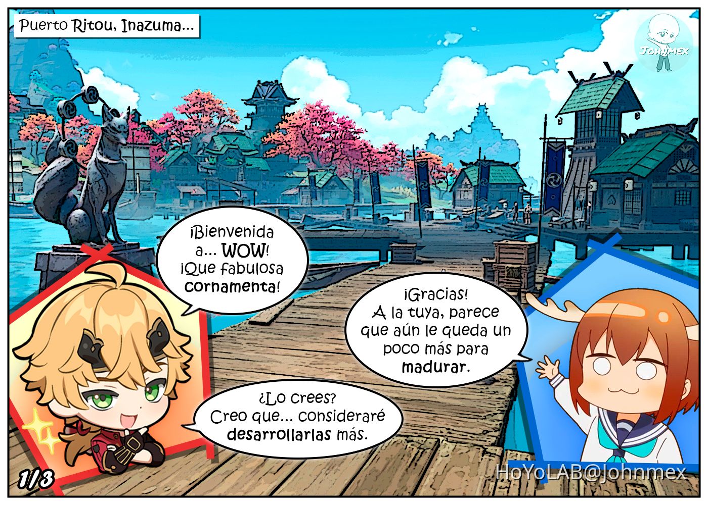 🦌Shikanoko en Inazuma⚡ (parte 1) 🙏🗿🎁 Genshin Impact | HoYoLAB