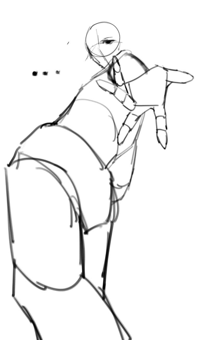 My basic sketch vs. detailed sketch. | HoYoLAB