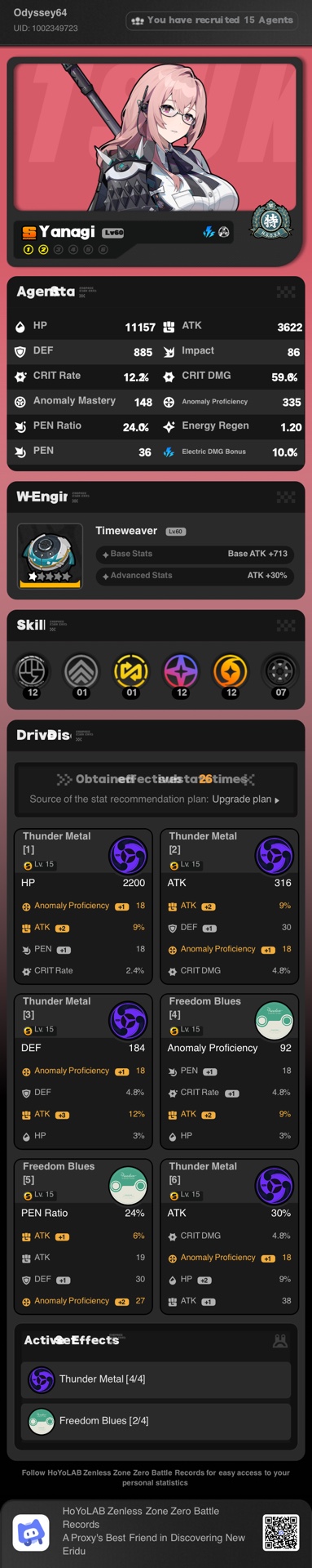 My Improved Yanagi Build Zenless Zone Zero | HoYoLAB