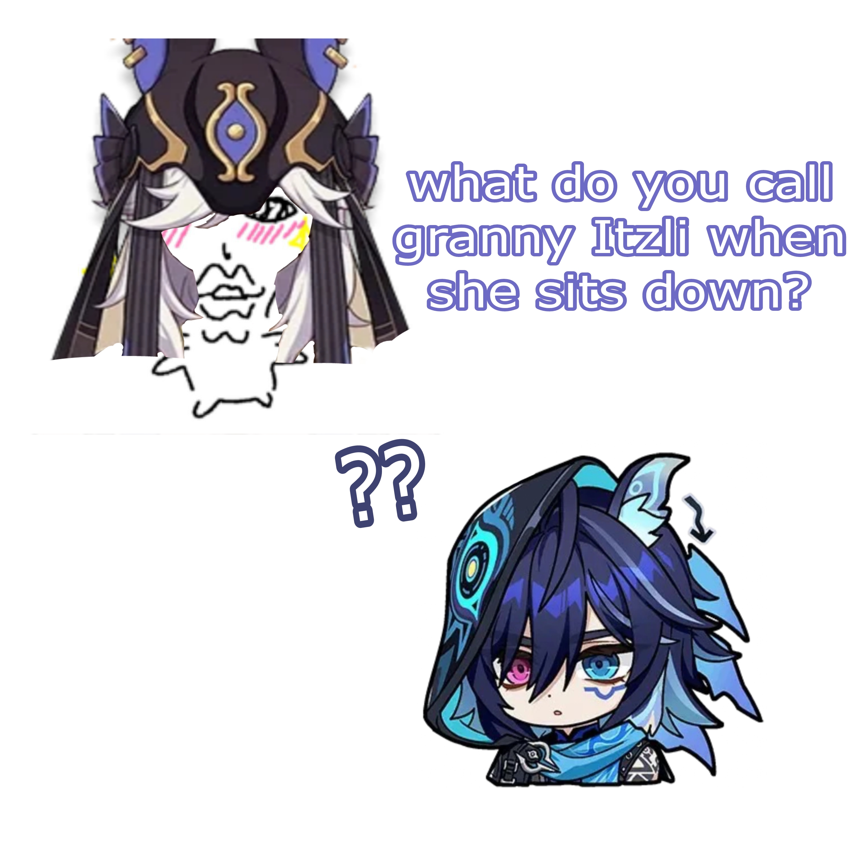 what do you call granny itzli when she sits down..? Genshin Impact ...