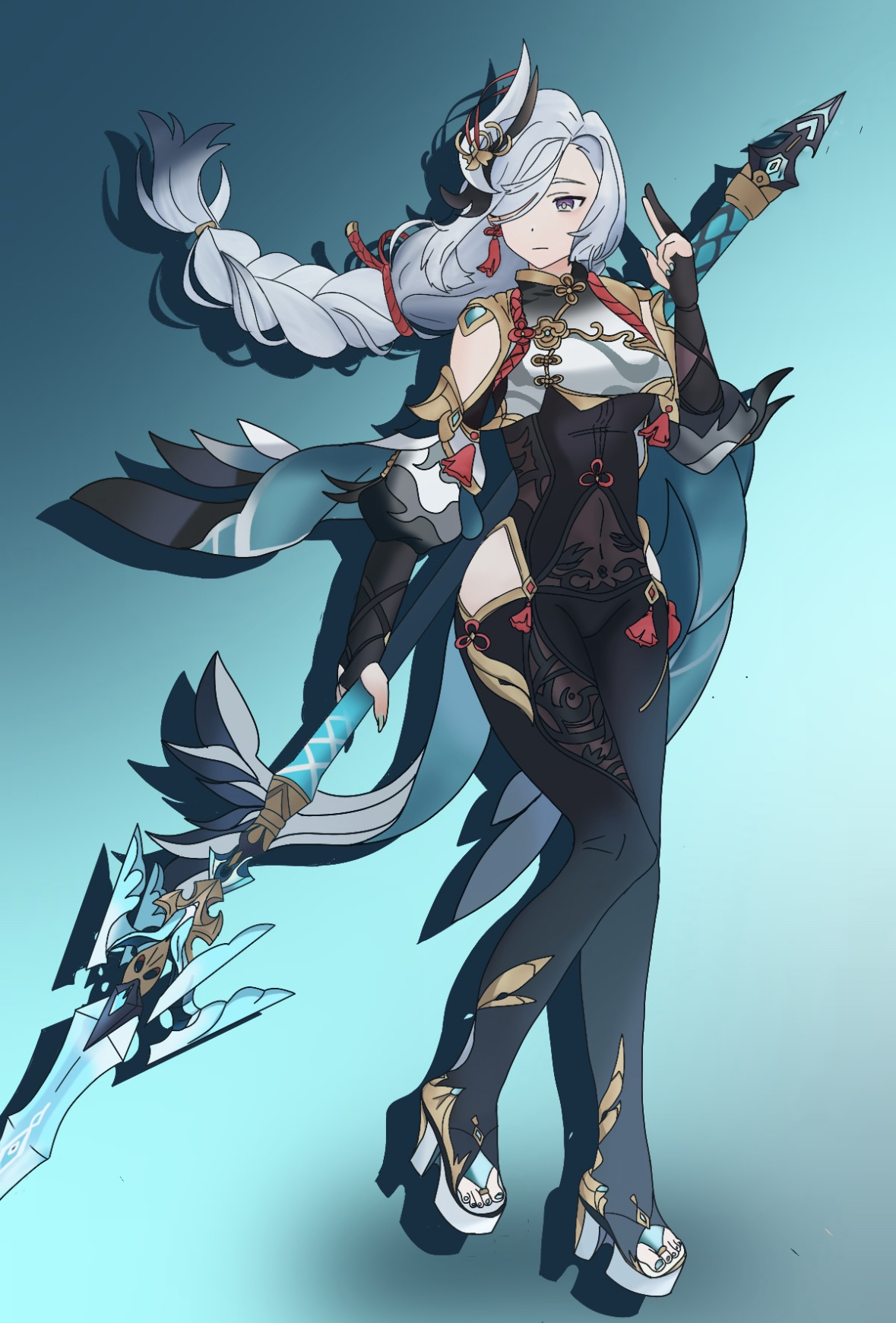 Old Shenhe Drawing💙 Genshin Impact | HoYoLAB