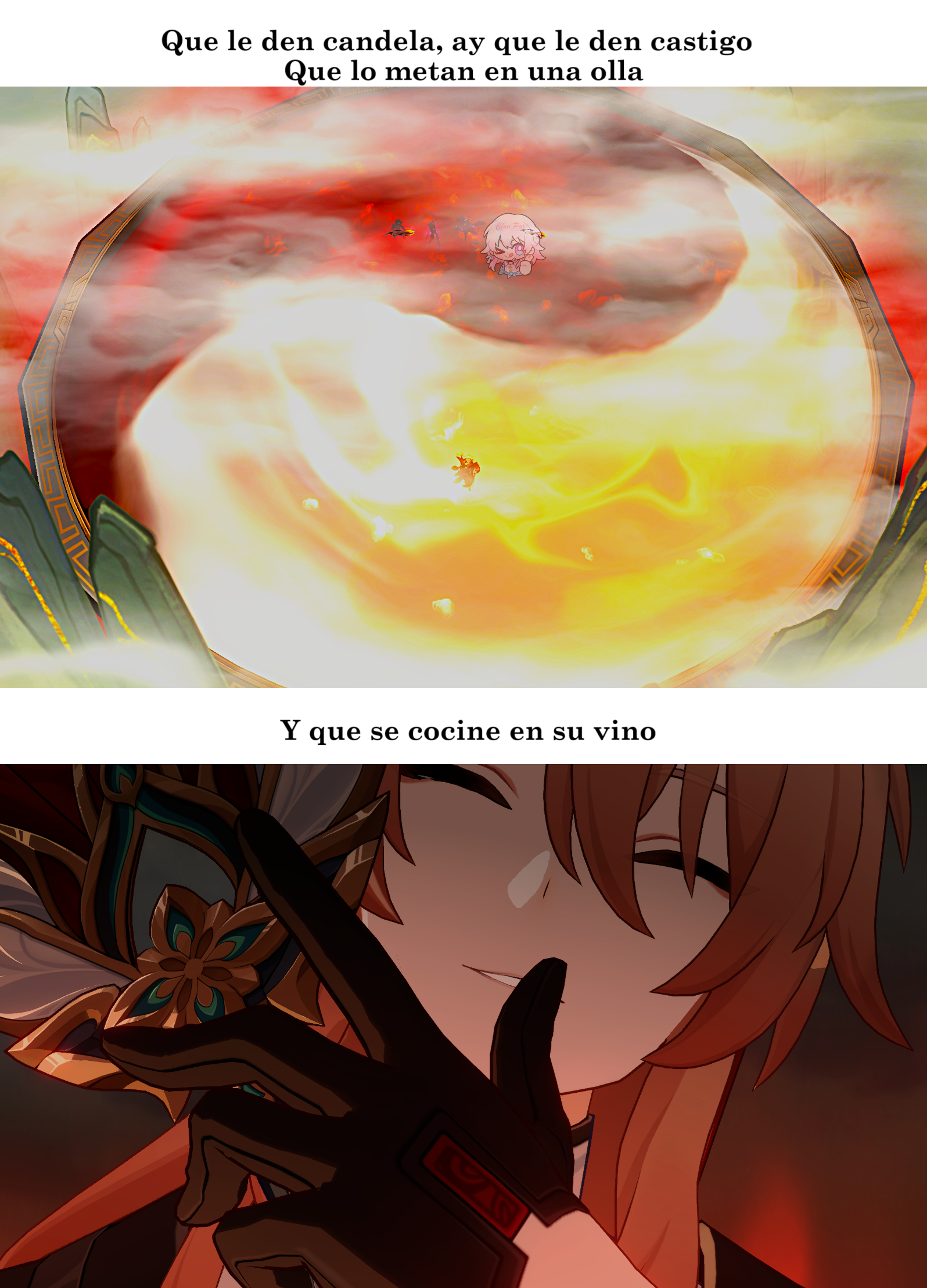 La ulti de Jiaoqiu es el coro de "Que le den candela" de Celia Cruz ...