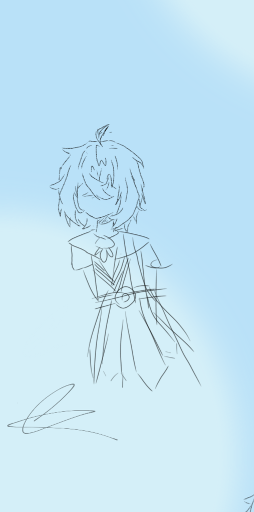 Attempt at fan art of kaveh as a child/baby, Gave up. Genshin Impact ...