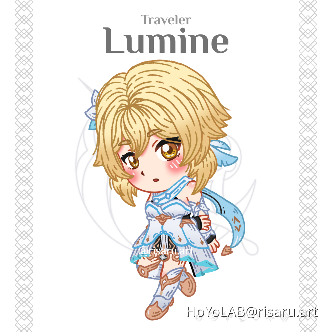 Chibi Lumine (Final render) Genshin Impact | HoYoLAB