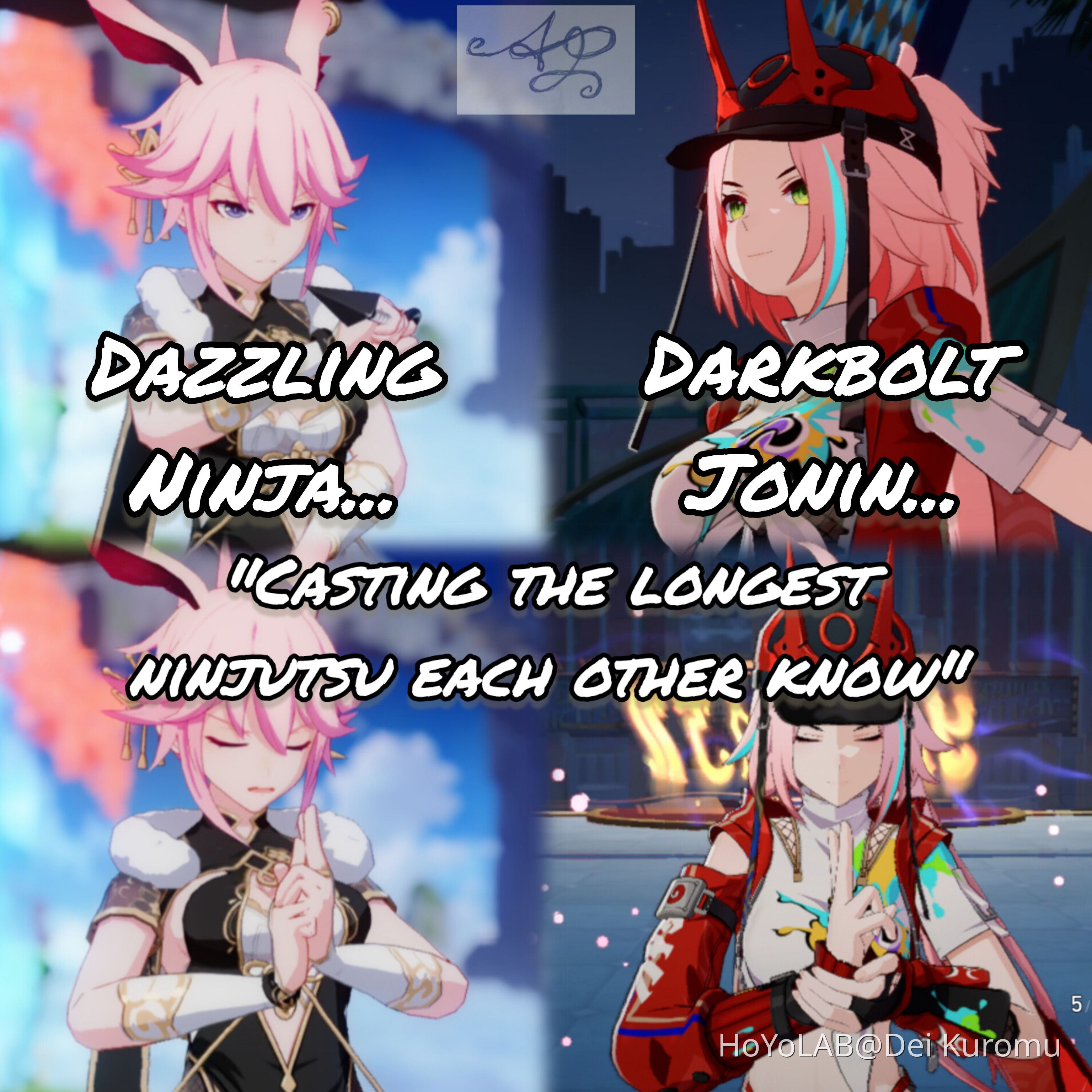 Ninjas are cool... As long as you're not their target. Honkai: Star ...