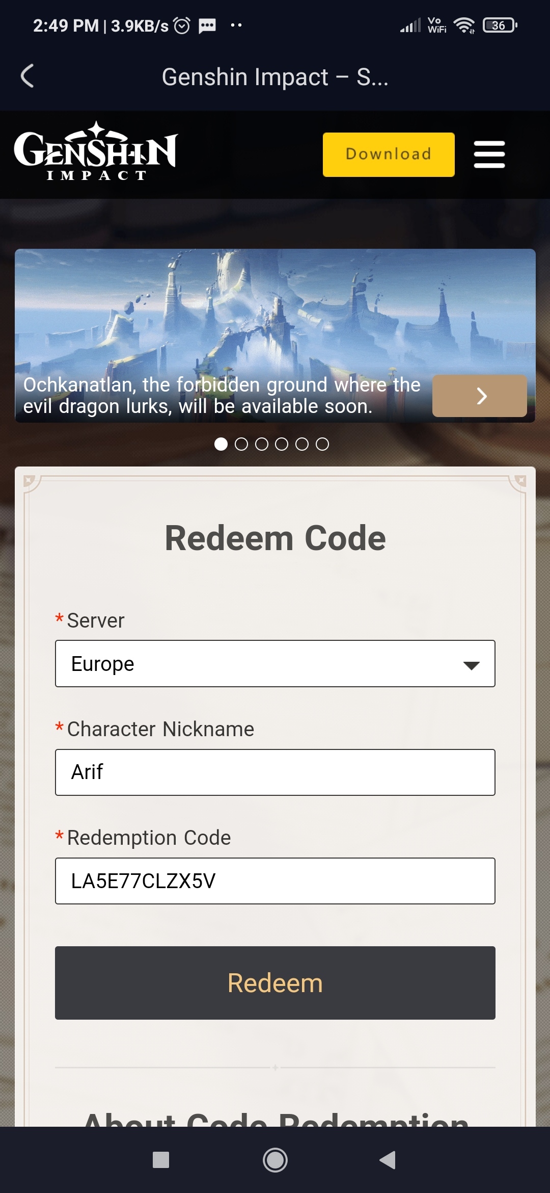 🎉THIS 3 CODE ARE WORKING. I TRY THIS ALSO🎁🎁🎉 Genshin Impact | HoYoLAB