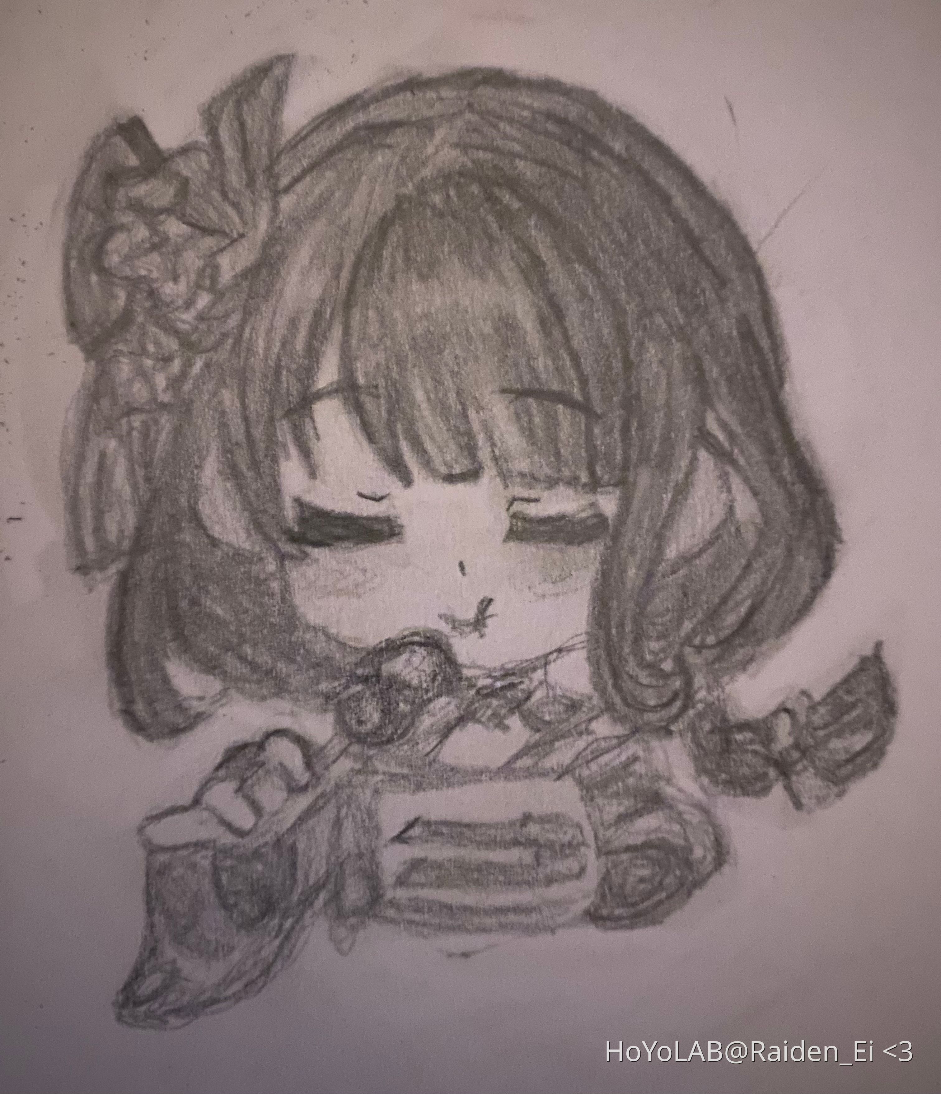 Raiden Ei drawing (Sticker)