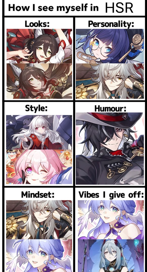 How I see myself in HSR! Do you think we'd be HSR friends? Honkai: Star ...
