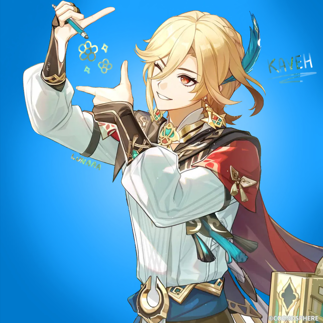 Kaveh and the Color Blue! Genshin Impact | HoYoLAB