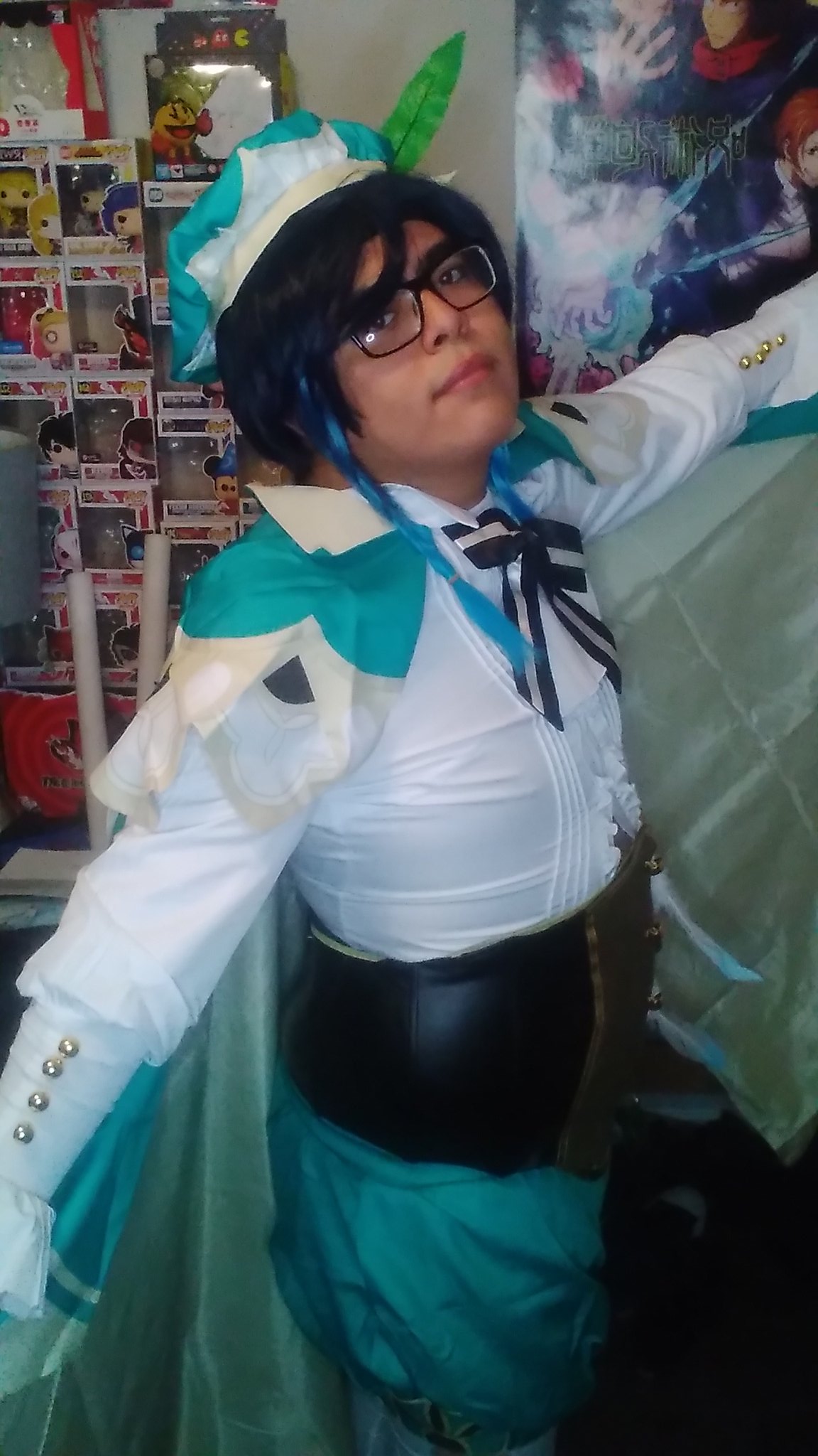 old pics from last year but wanted to post my Venti cosplay Genshin ...