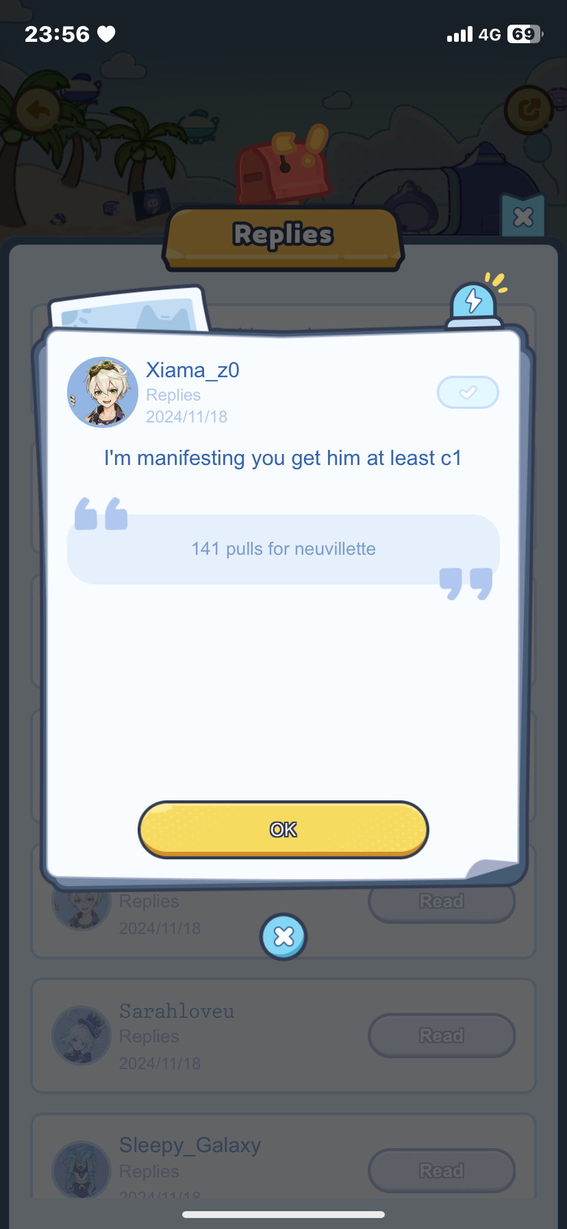 HELP THE SAME PERSON GOT MY BOTTLE TWICE Genshin Impact | HoYoLAB