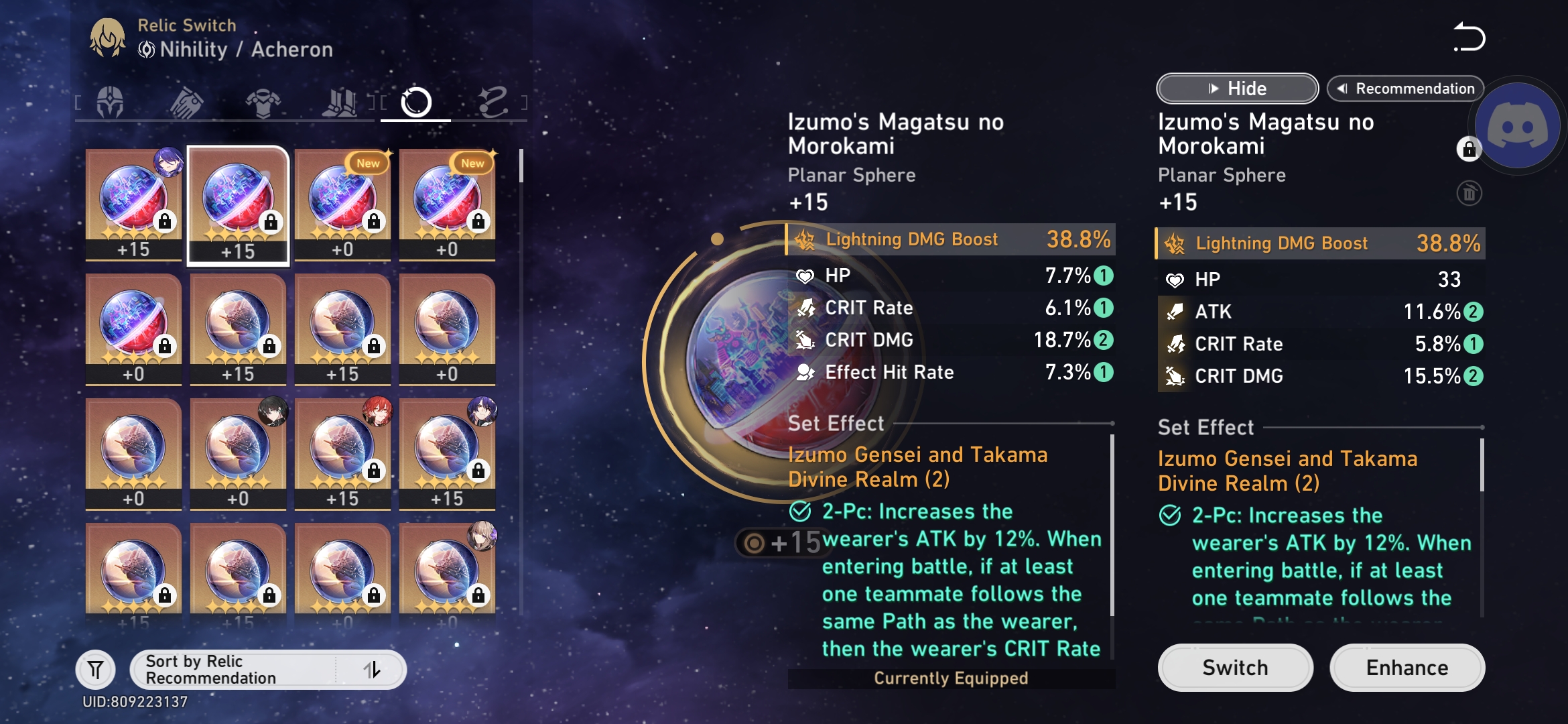 which sphere do i use on acheron Honkai: Star Rail | HoYoLAB