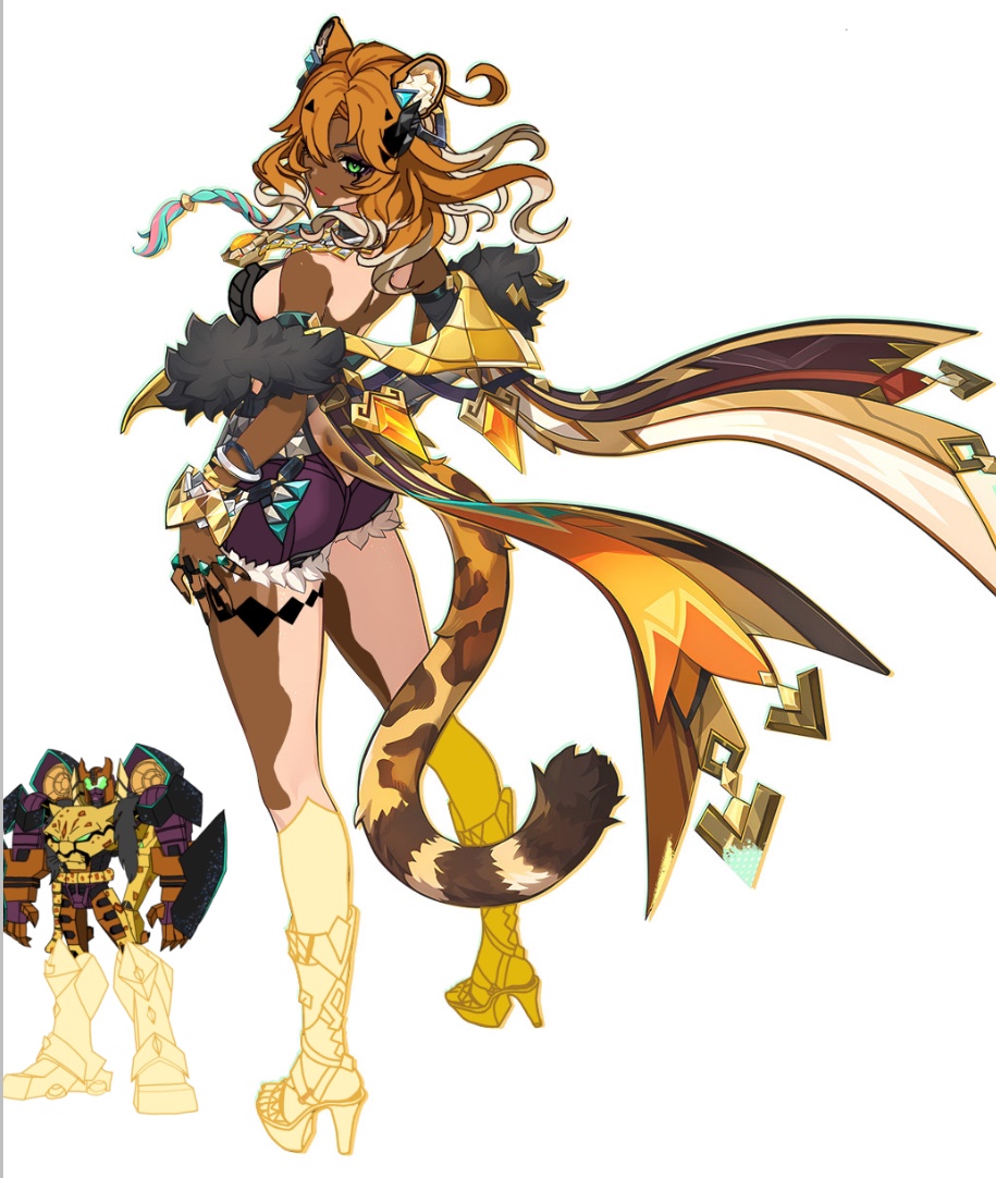 Edit: Xilonen with the colors of my Transformers Oc | HoYoLAB