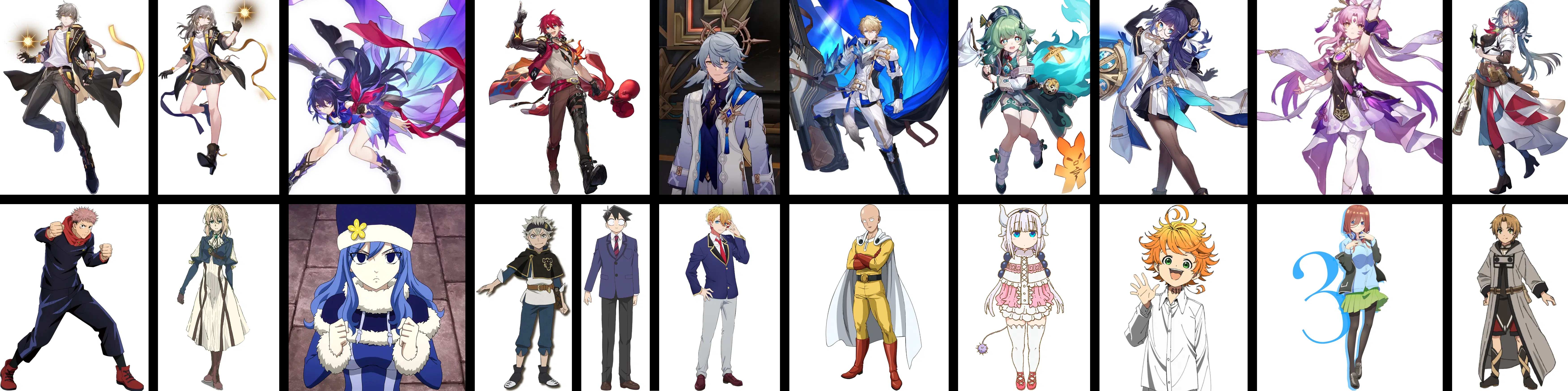 So many HSR characters have the same voice as Anime Characters ...