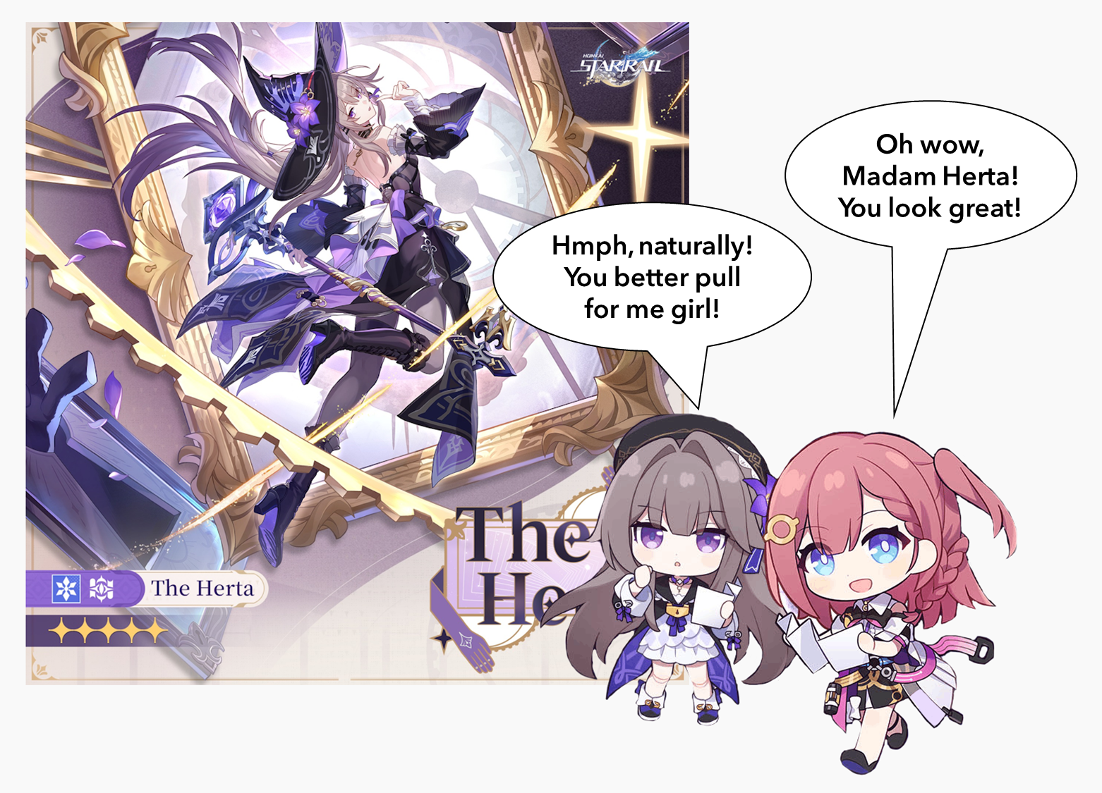 Madam Hertamus Prime (The Herta) has appeared! ...5* Asta when? Honkai ...