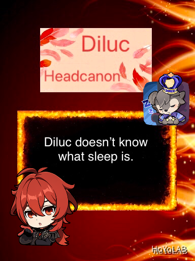 Diluc Headcanons (Part 2) Genshin Impact | HoYoLAB