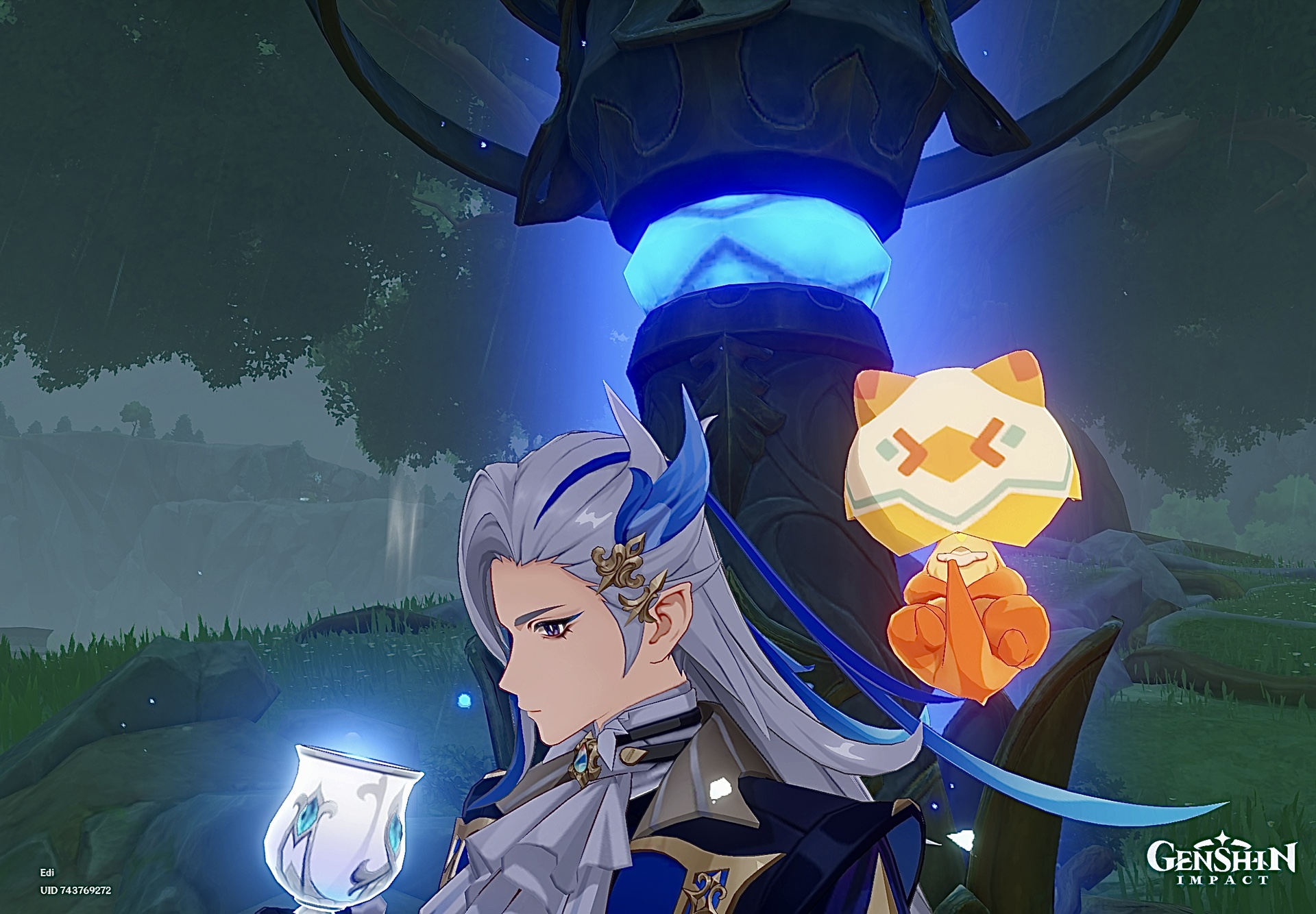 Firstborn Firesprite when it’s raining Genshin Impact | HoYoLAB