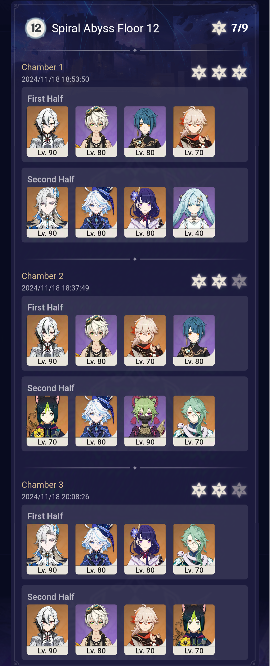 completing spiral abyss 12th with 7 Star Genshin Impact | HoYoLAB