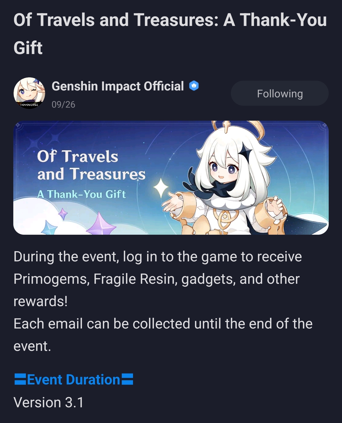 [2nd Anniversary] Paimon Face - When People Still Remember First ...