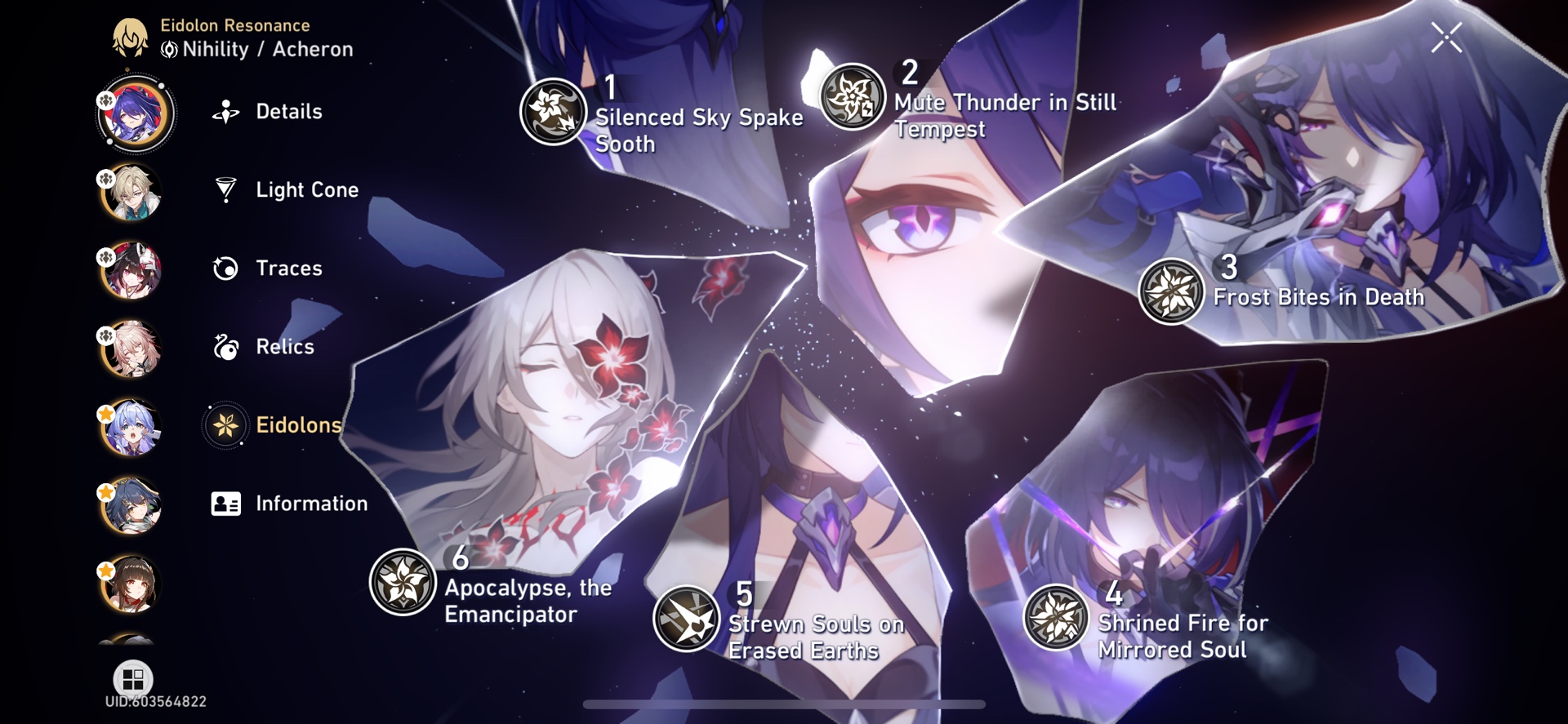 Finally e6 Acheron Honkai: Star Rail | HoYoLAB