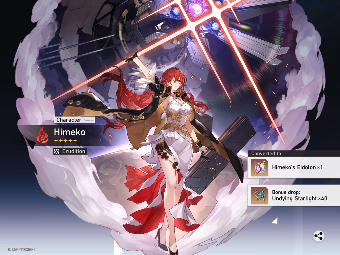 Got E1 Himeko, lost my 50/50 Honkai: Star Rail | HoYoLAB