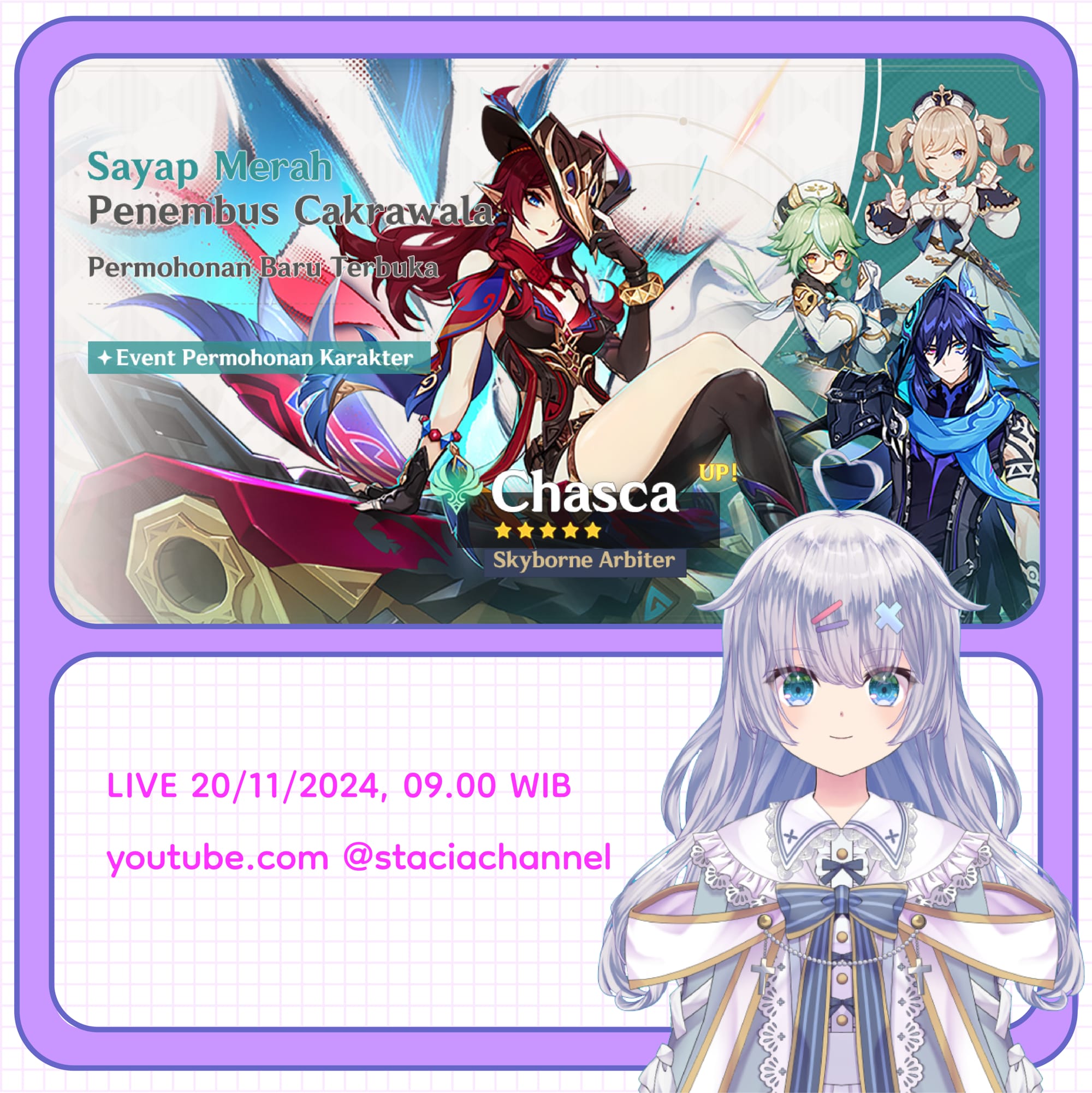 【Genshin Impact】 Update Versi 5.2 Event Gacha "Chasca" &"Anyaman Sukma Bergejolak" 【Stacia ...