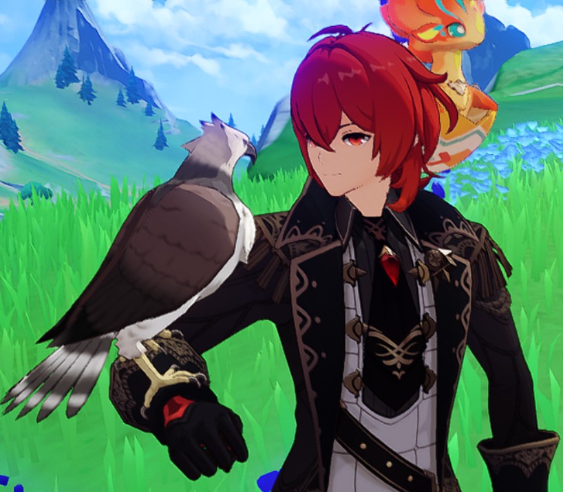 Diluc is smiling Genshin Impact | HoYoLAB