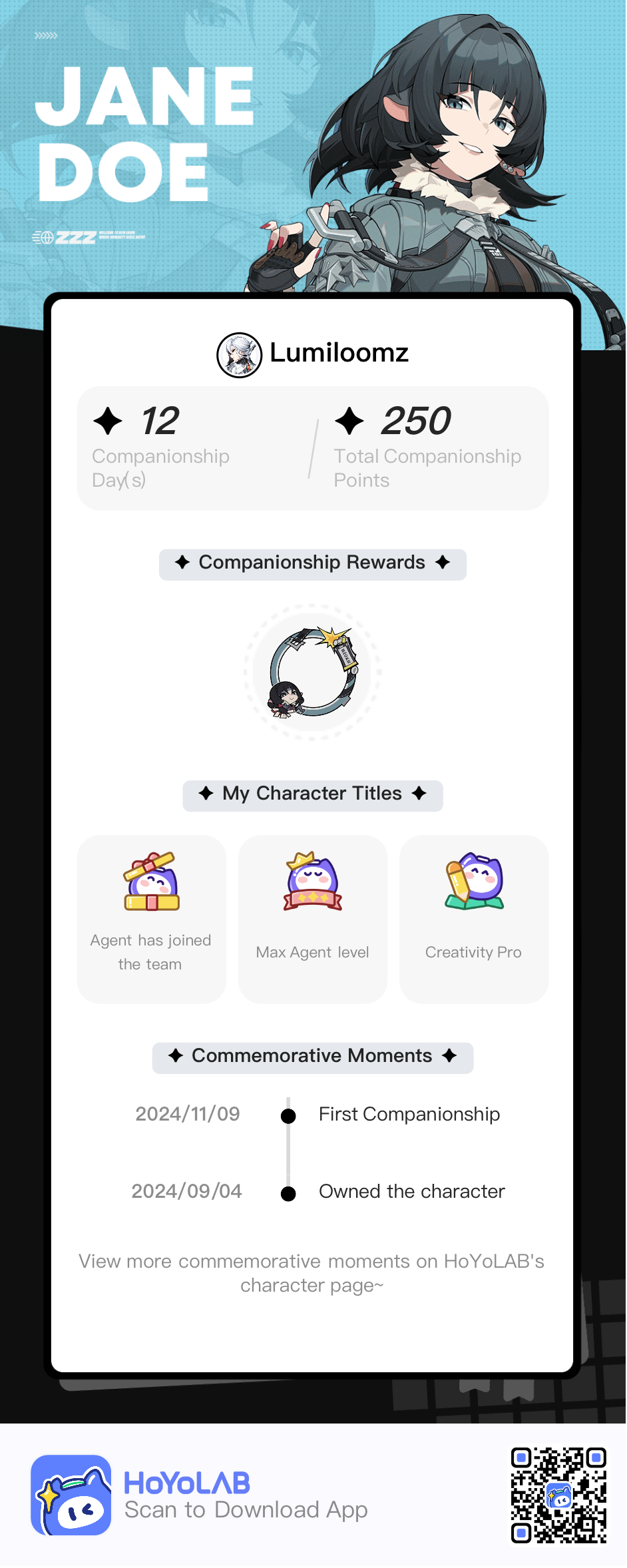 Jane day 8 Zenless Zone Zero | HoYoLAB