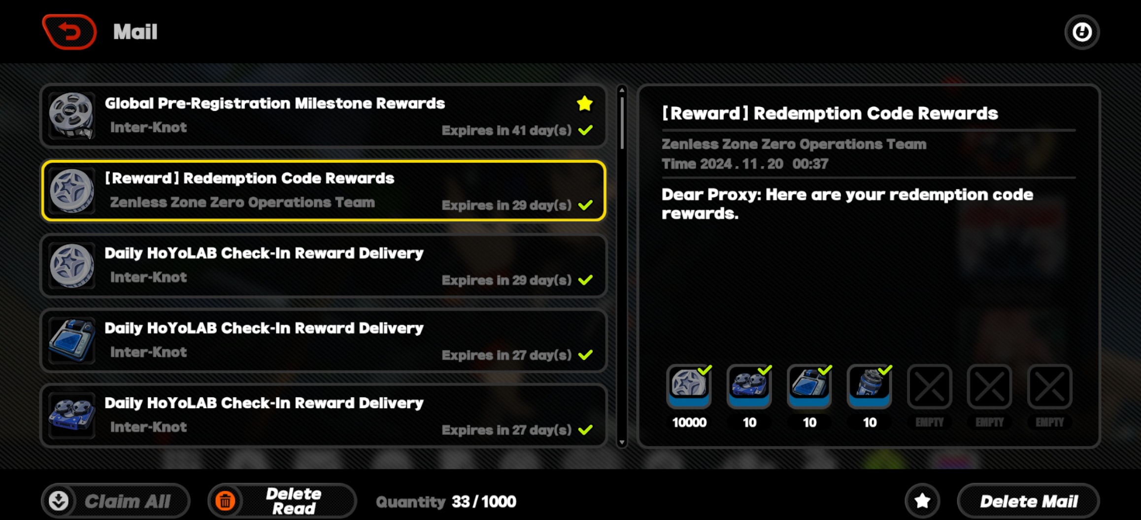 New ZZZ Code Zenless Zone Zero | HoYoLAB