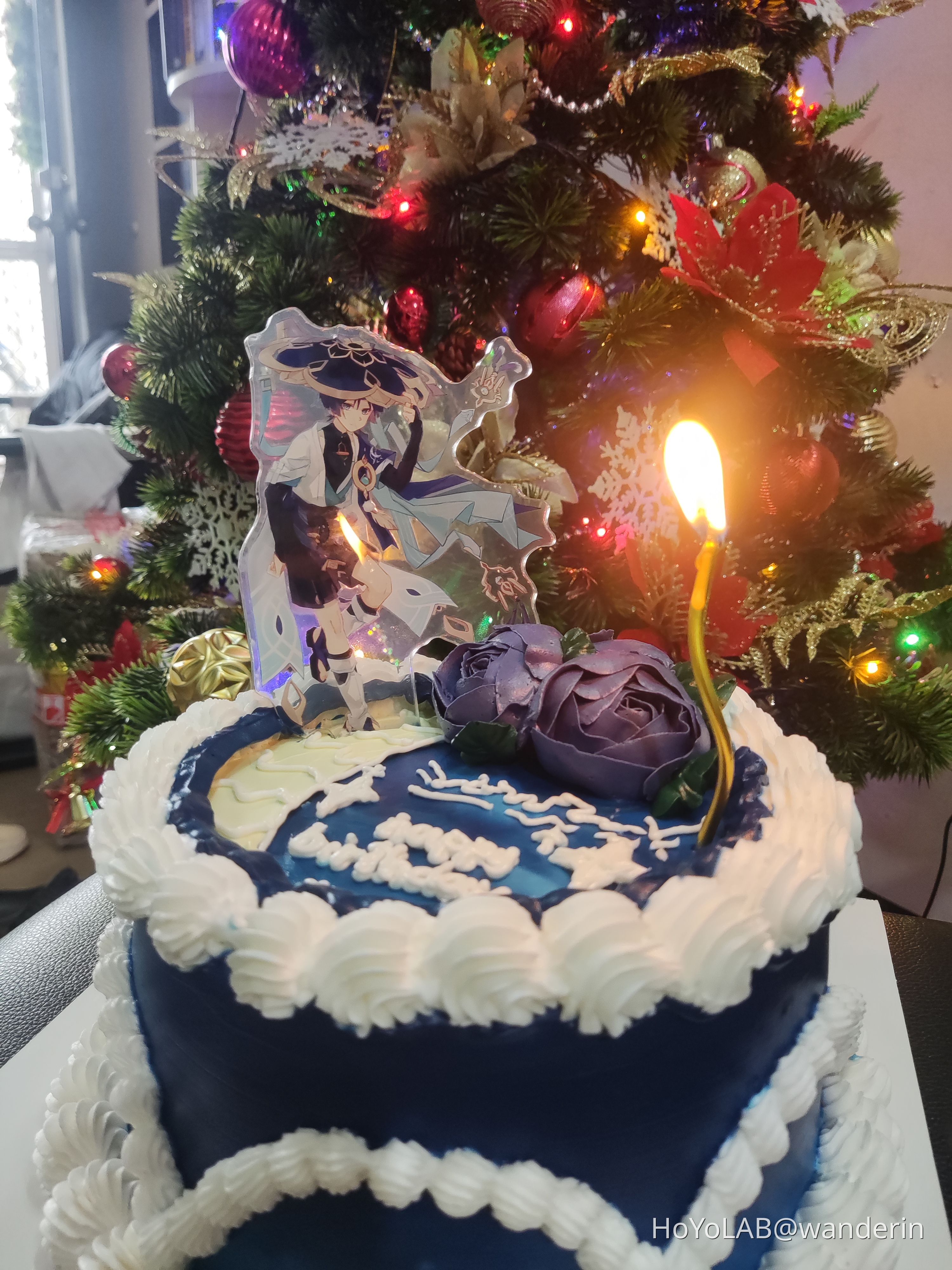 My husband surprised me with this cake today! (I'm 40) Genshin Impact ...