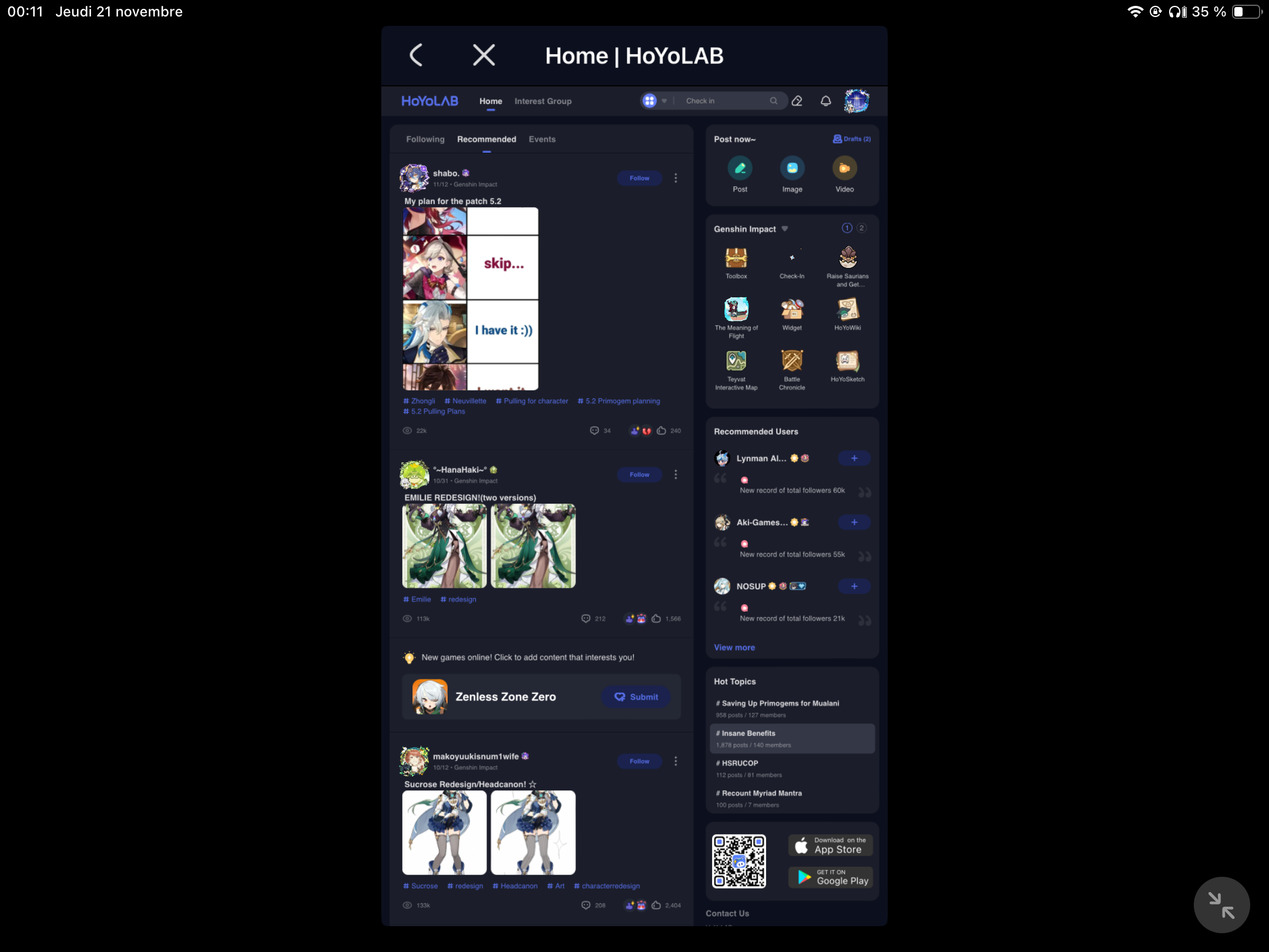A Hoyo lab inside Hoyo lab Genshin Impact | HoYoLAB