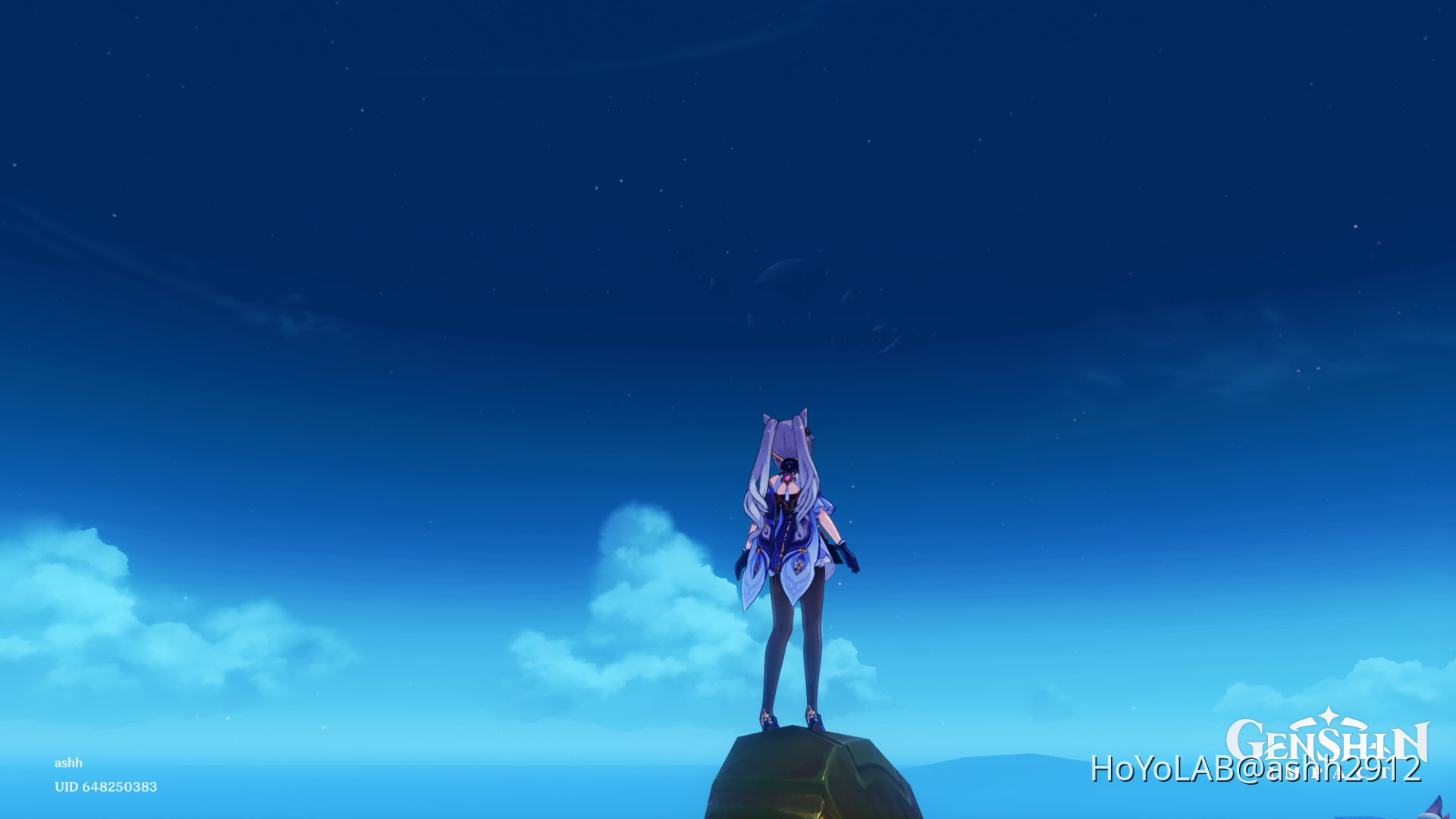 FALSE SKY view from top of Masters of the Nightwind Genshin Impact ...
