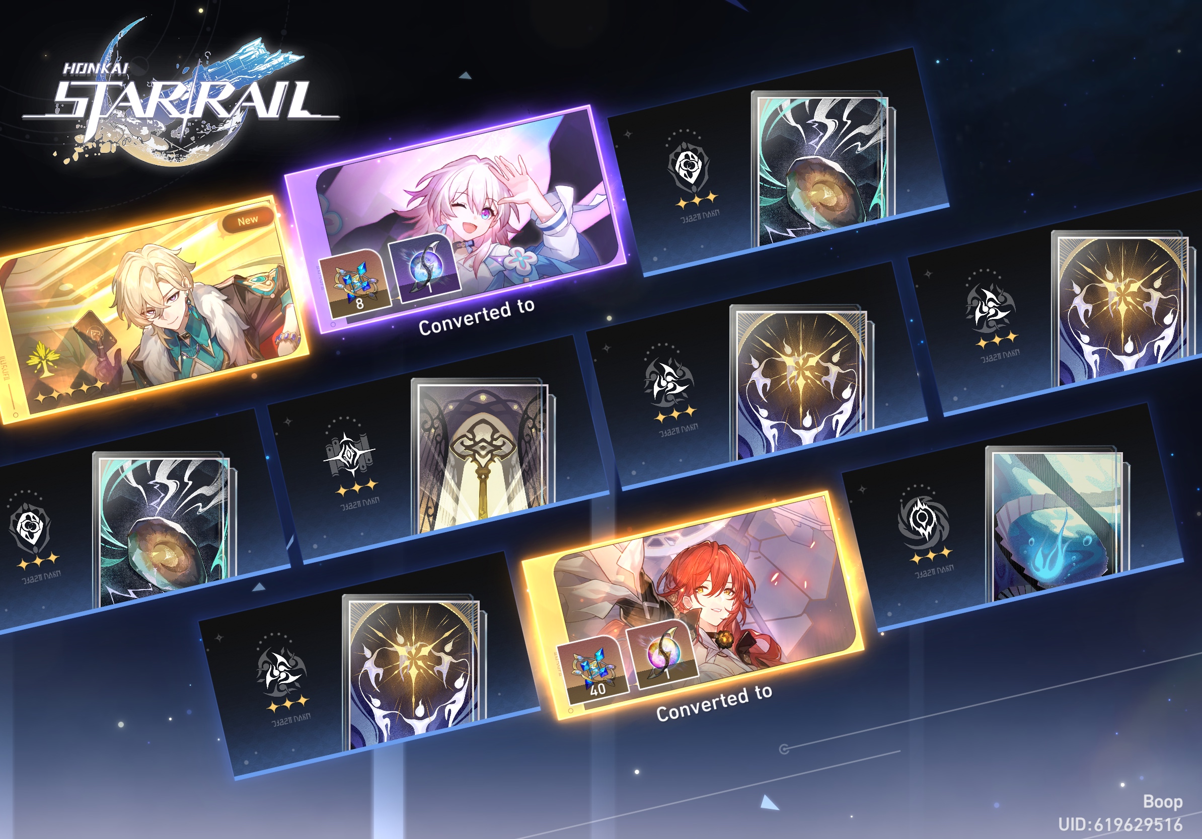 Stacked 10 pull Honkai: Star Rail | HoYoLAB