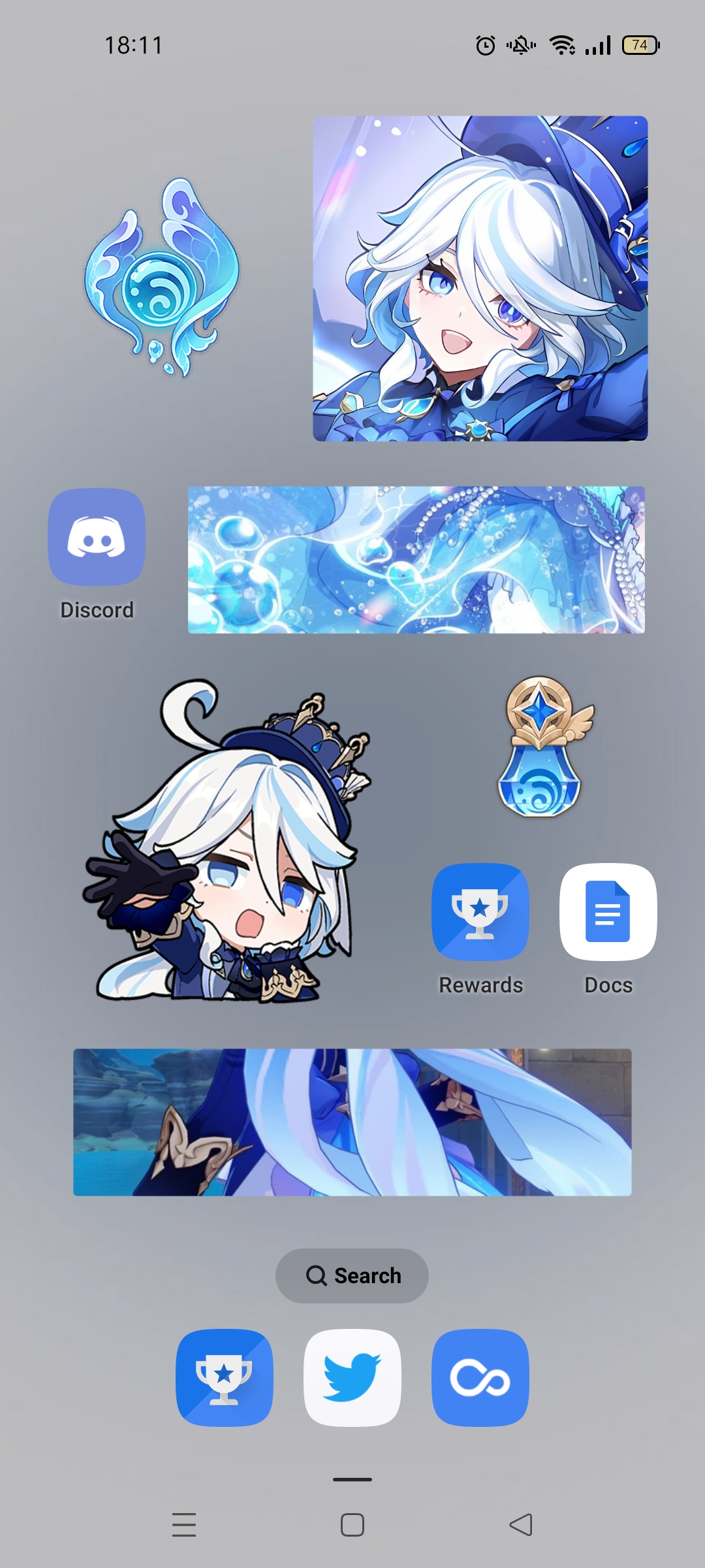 furina phone widgets Genshin Impact | HoYoLAB