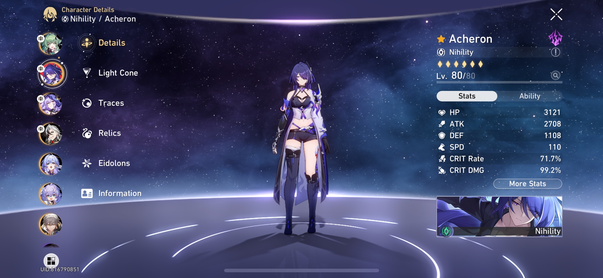 Acheron relic priorities Honkai: Star Rail | HoYoLAB