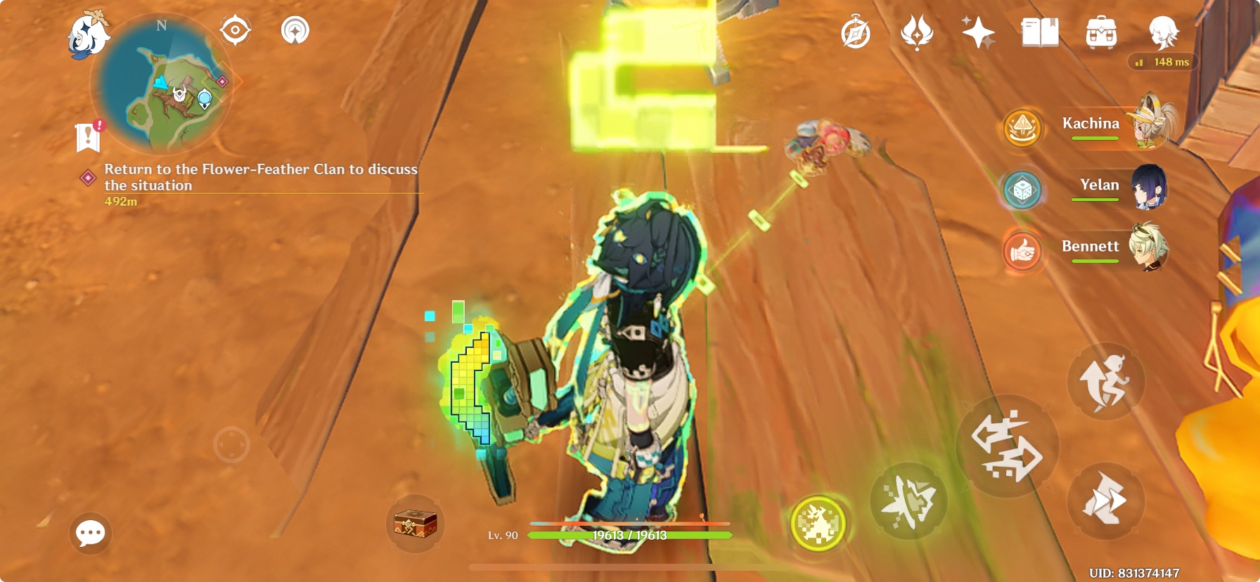 Fffff— My Kinich aiming at random stuff.. wait!, what is this?? Genshin ...