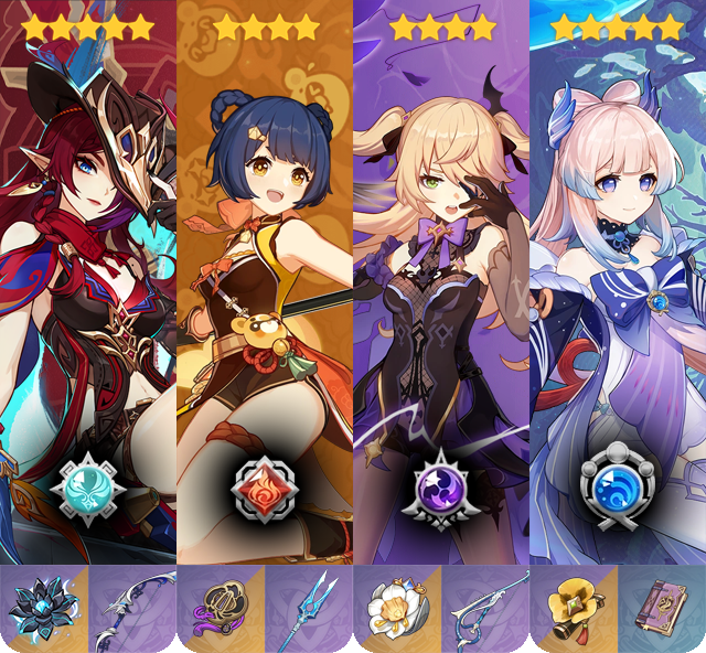 [5.2] Rotation ♦️ Chasca Sukokomon ♦️ Chasca Xiangling Fischl Kokomi ...