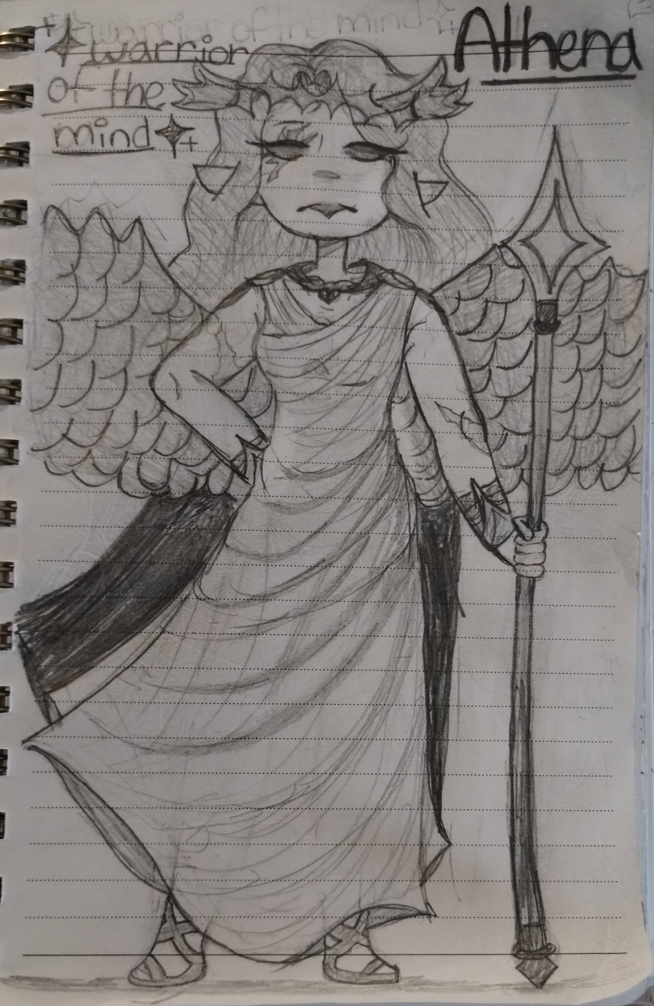 I drew Athena :D | HoYoLAB