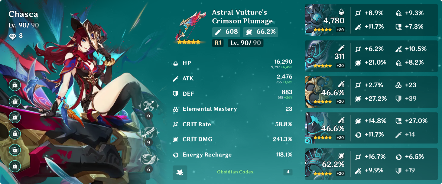 Chasca Build Genshin Impact | HoYoLAB