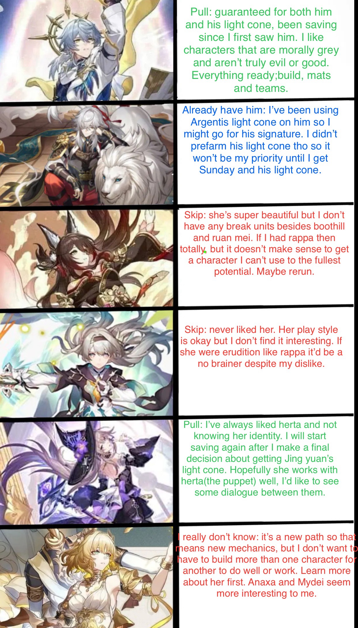 Pulling Plans Since Everyone Else is Doing This Honkai: Star Rail | HoYoLAB