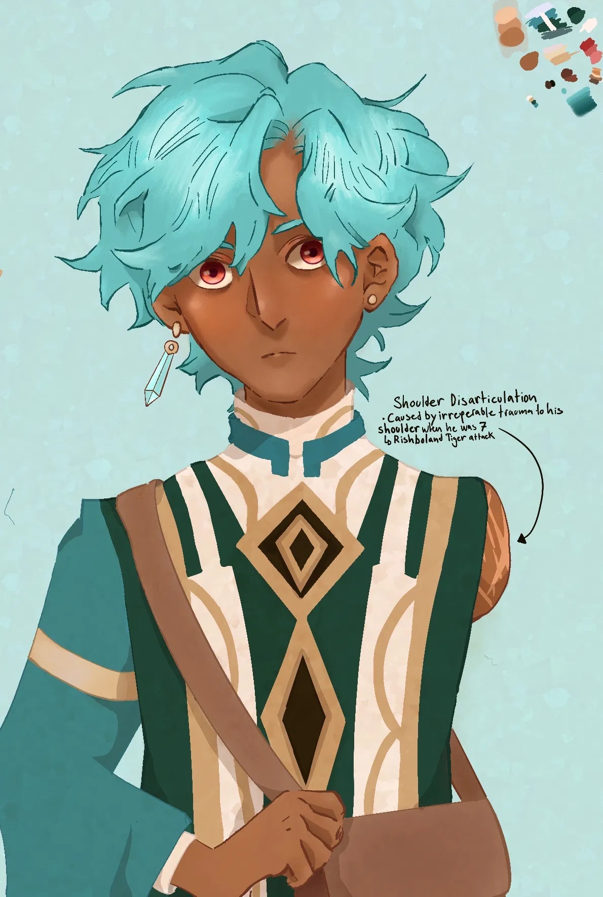 finally fixed my little baby’s eyes (Il Dottore WIP) 💕🔬💉🍃 Genshin ...