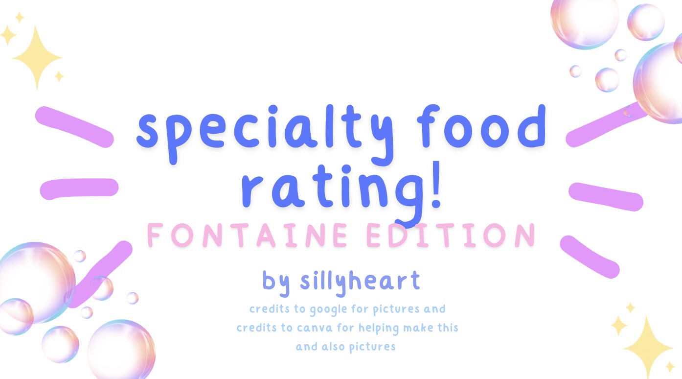 fontaine specialty food rating! Genshin Impact | HoYoLAB