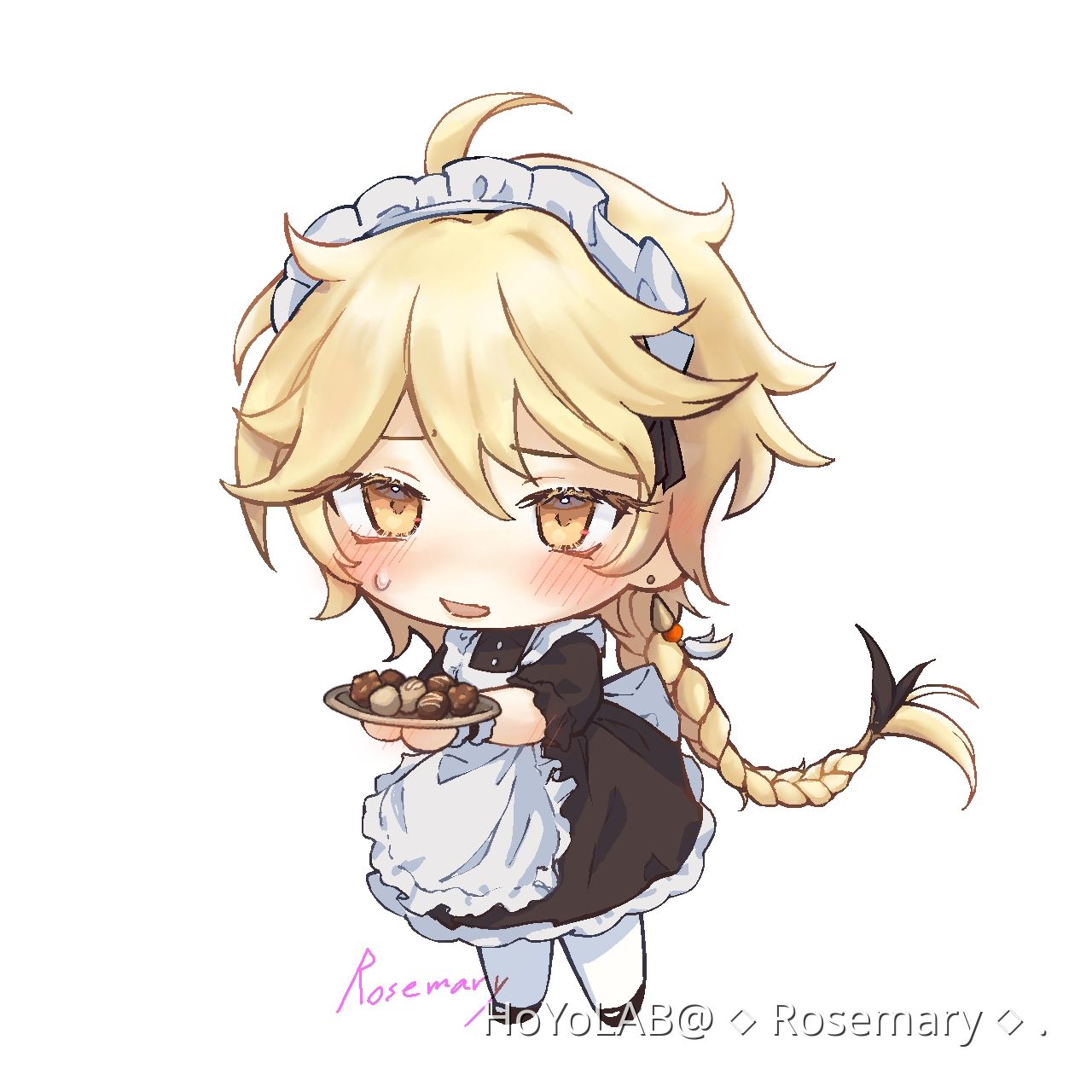 Aether with a maid costume🎀 ️ Genshin Impact | HoYoLAB