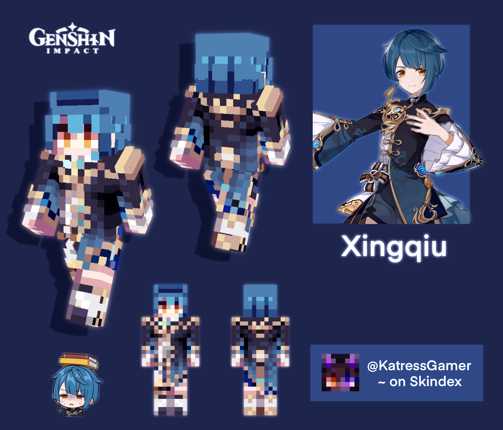 Xingqiu Minecraft Skin! Genshin Impact | HoYoLAB