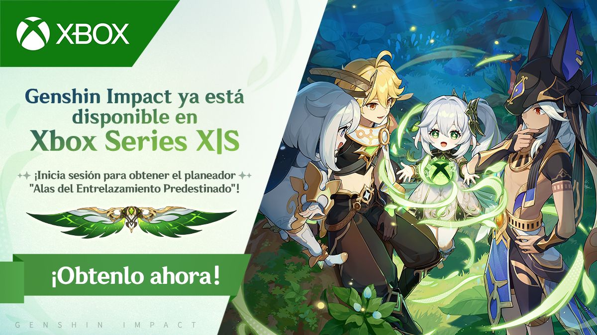 Genshin Impact ya está disponible en Xbox y viene con novedades! 💚 ...