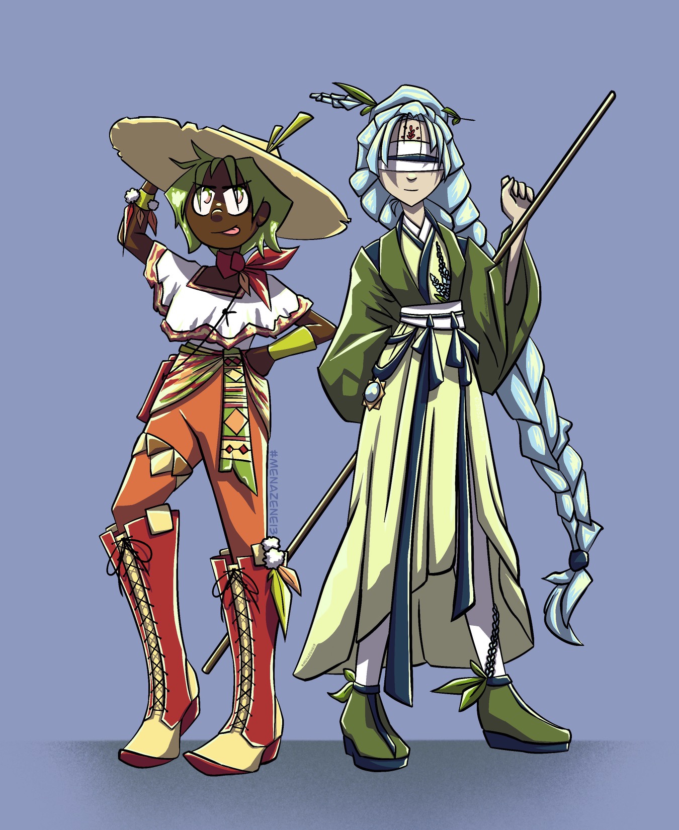 Sunsettia and Mint as Playable Characters!!! (Redraw) Genshin Impact ...