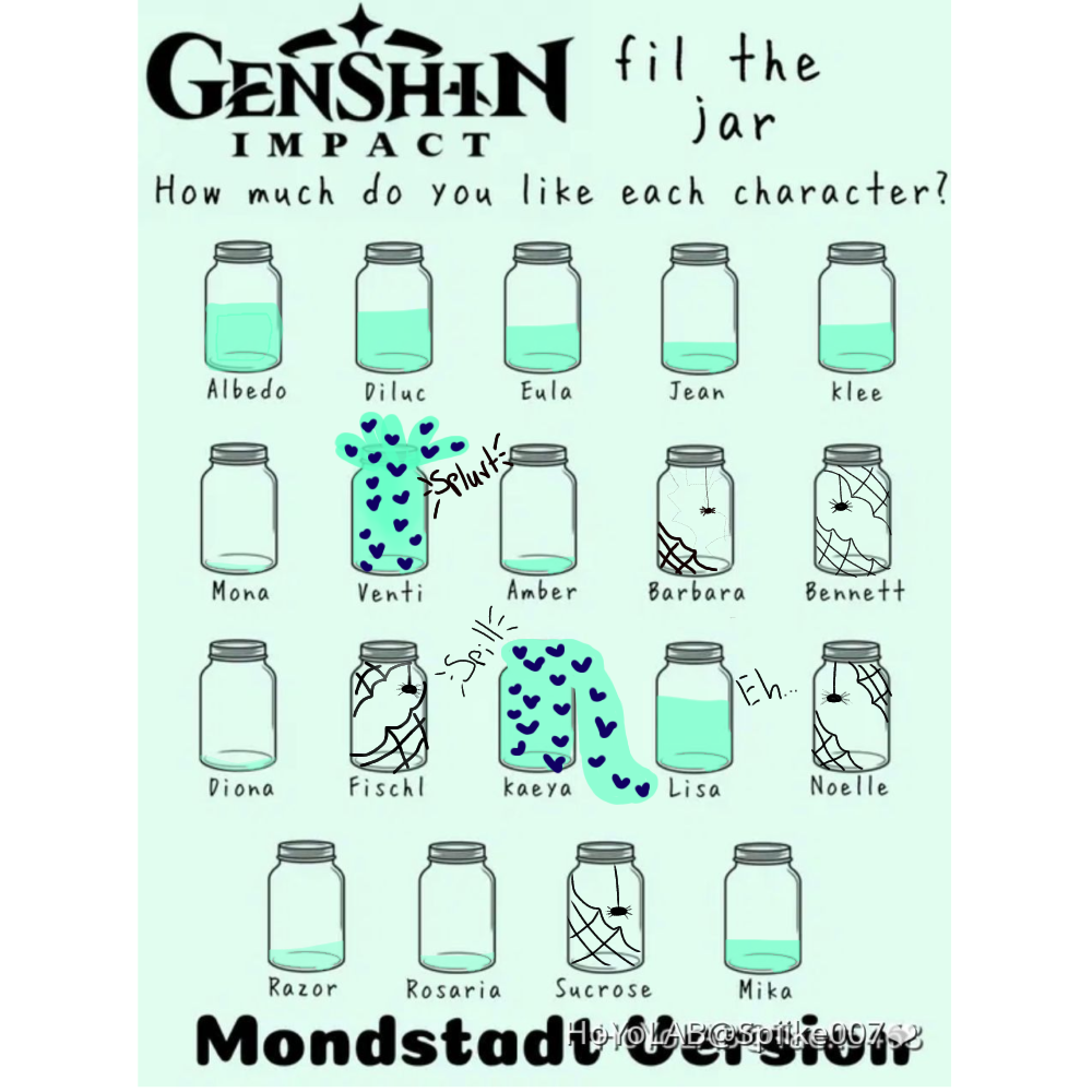 Part 1- Fill the Jar Trend!! Genshin Impact | HoYoLAB