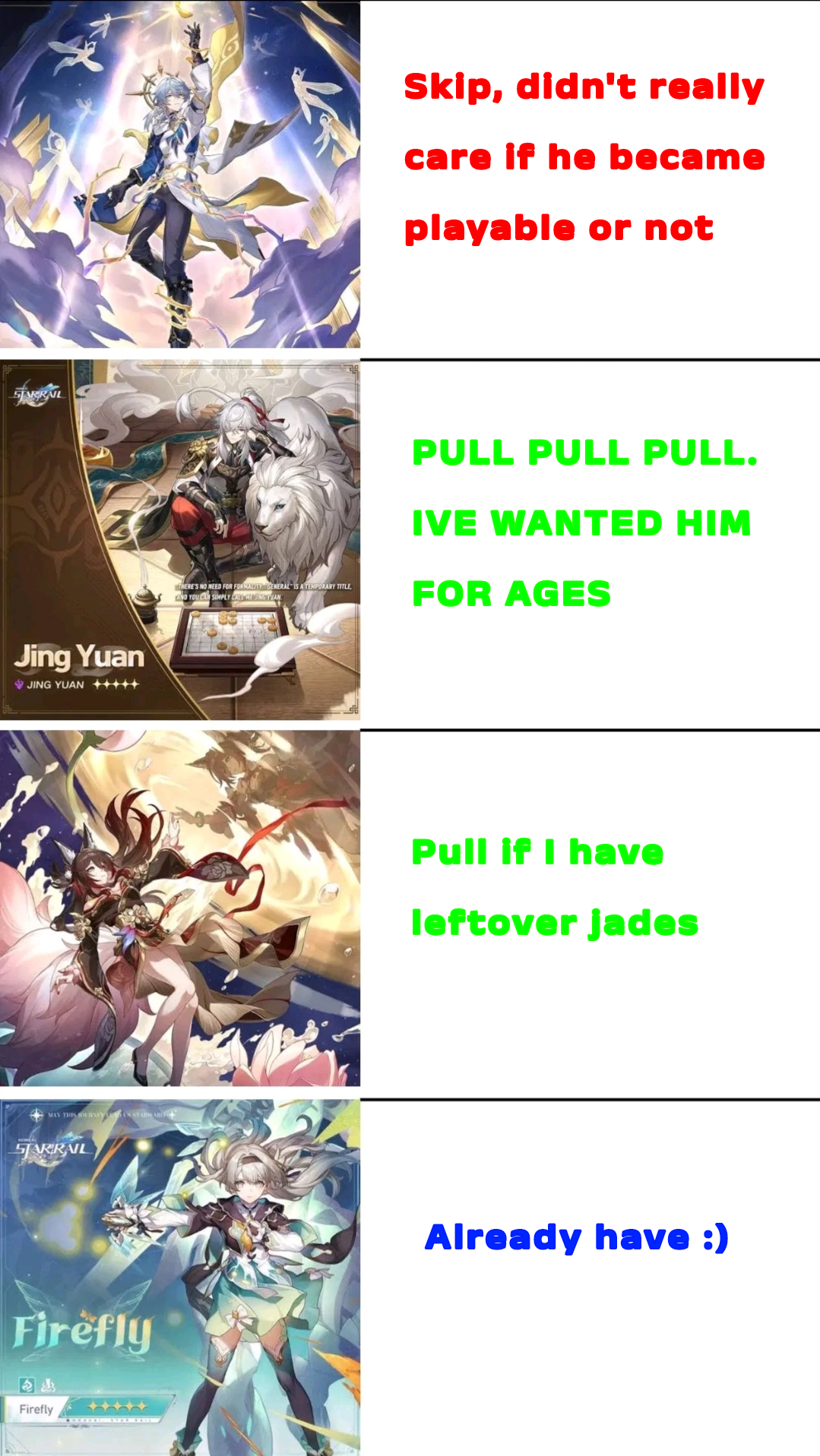 My HSR pull plans :) Honkai: Star Rail | HoYoLAB