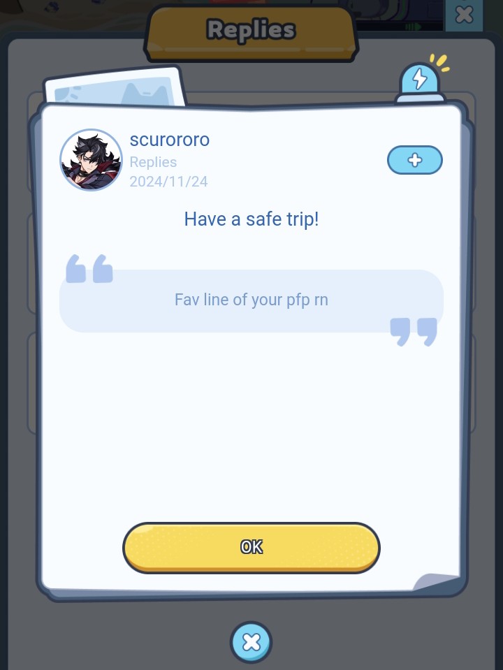 le replies I got from " fav line of your pfp rn" Genshin Impact | HoYoLAB